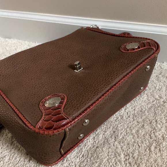 P & G Collection | Bags | P G Collection Brown Silver Stud Western ...